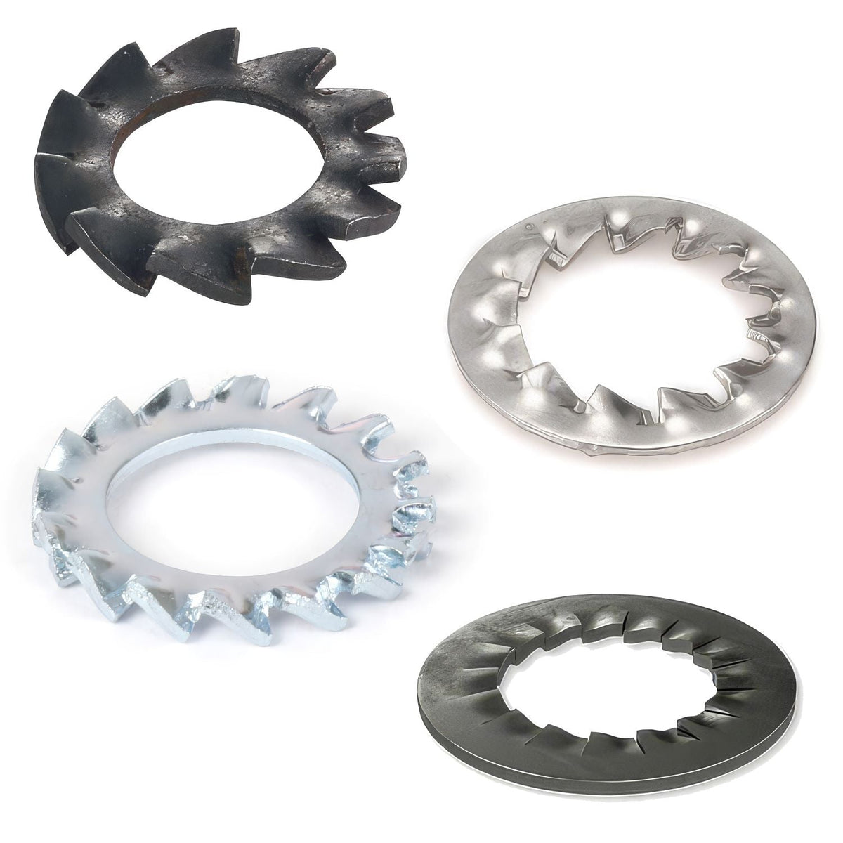 Serrated Safety Washers, External and Internal Lock Washers Din 6798 A ...