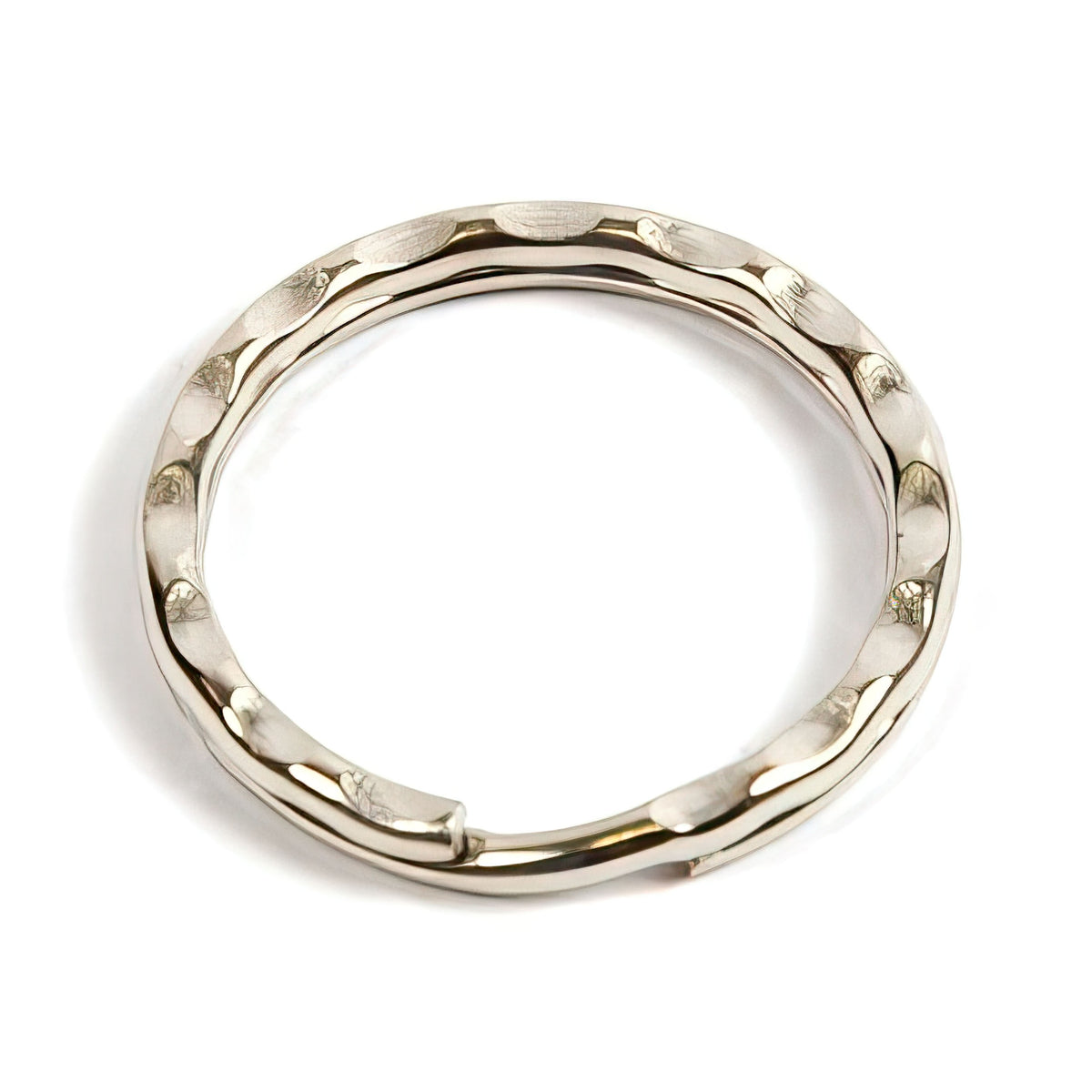 Ripple Split Rings / Key Rings Nickel Plated — SpringXpert